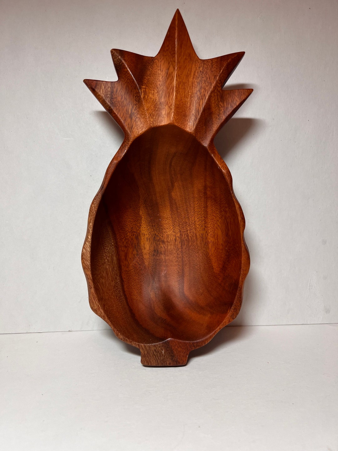 Carved Kamari Wood Pineapple Nut/candy Bowl From the Phillipines. - Etsy