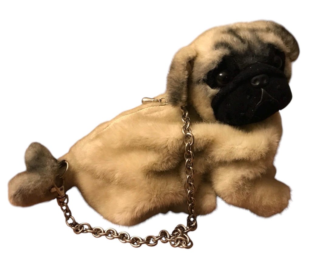 Fuzzy Nation Realistic Plush Pug Dog Purse. - Etsy