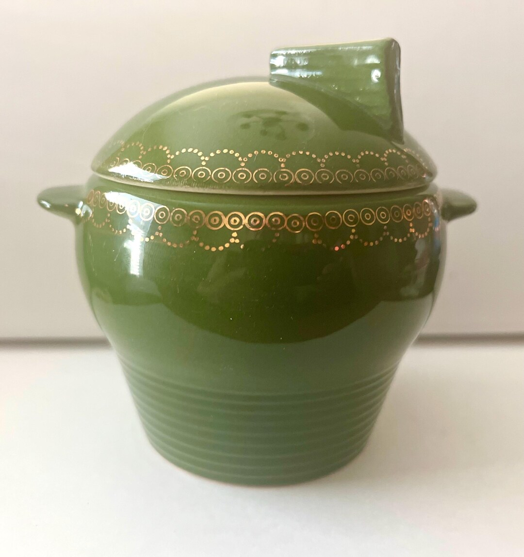 American Limoges Triumph Sugar Bowl US Forest Green. - Etsy