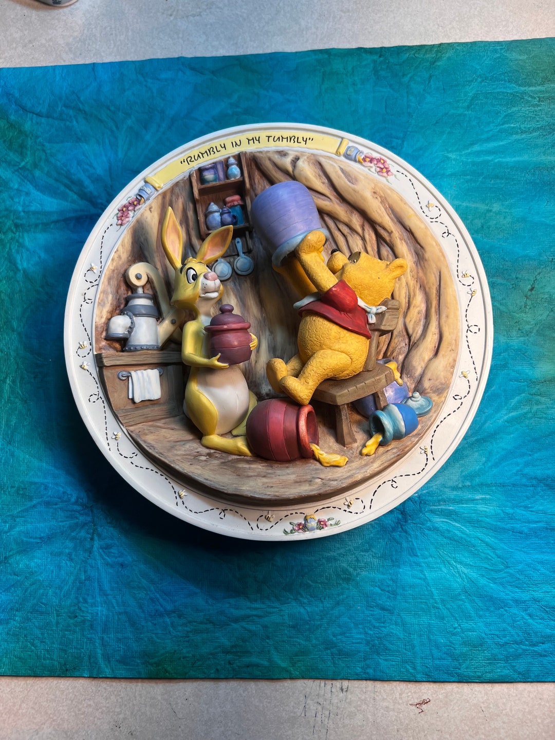 Winnie the Pooh “rumbly in My Tumbly” 1995 Bradford Exchange Collector ...