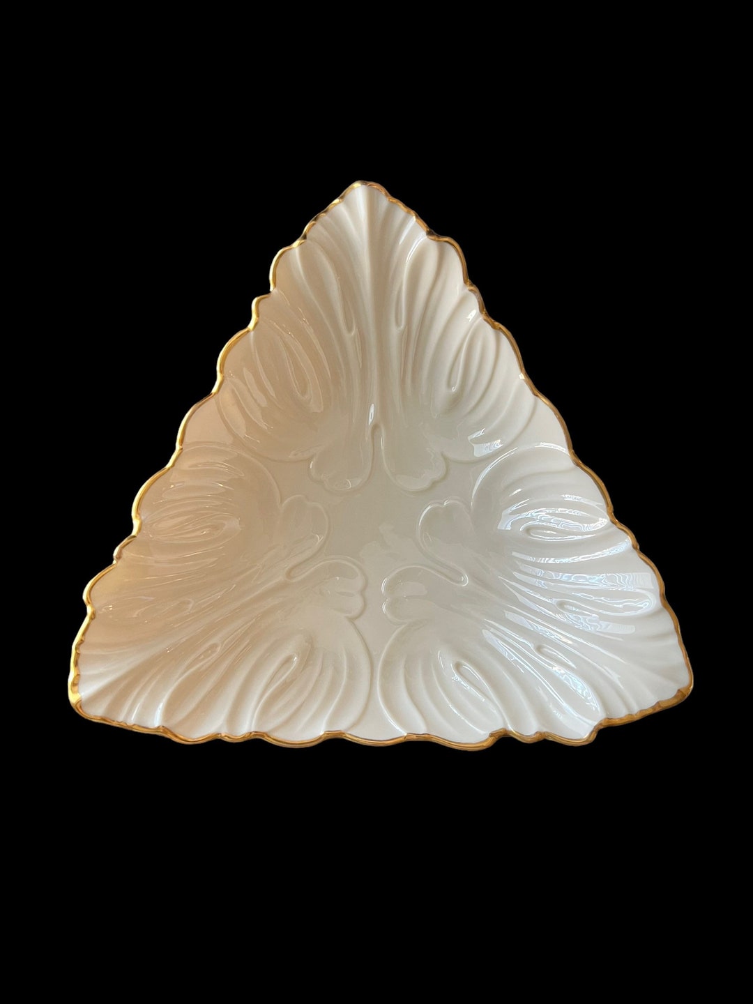 Lenox Vintage Triad Fine China Porcelain Triangle Candy/nut Dish - Etsy