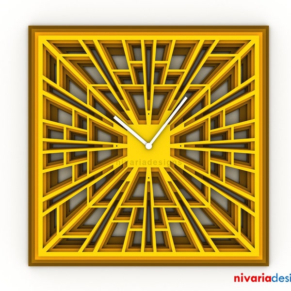Laser Cut Clock - Etsy