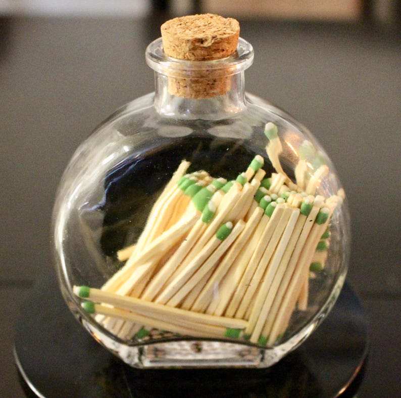 Chalkboard Label Match Jar, Matches - Etsy