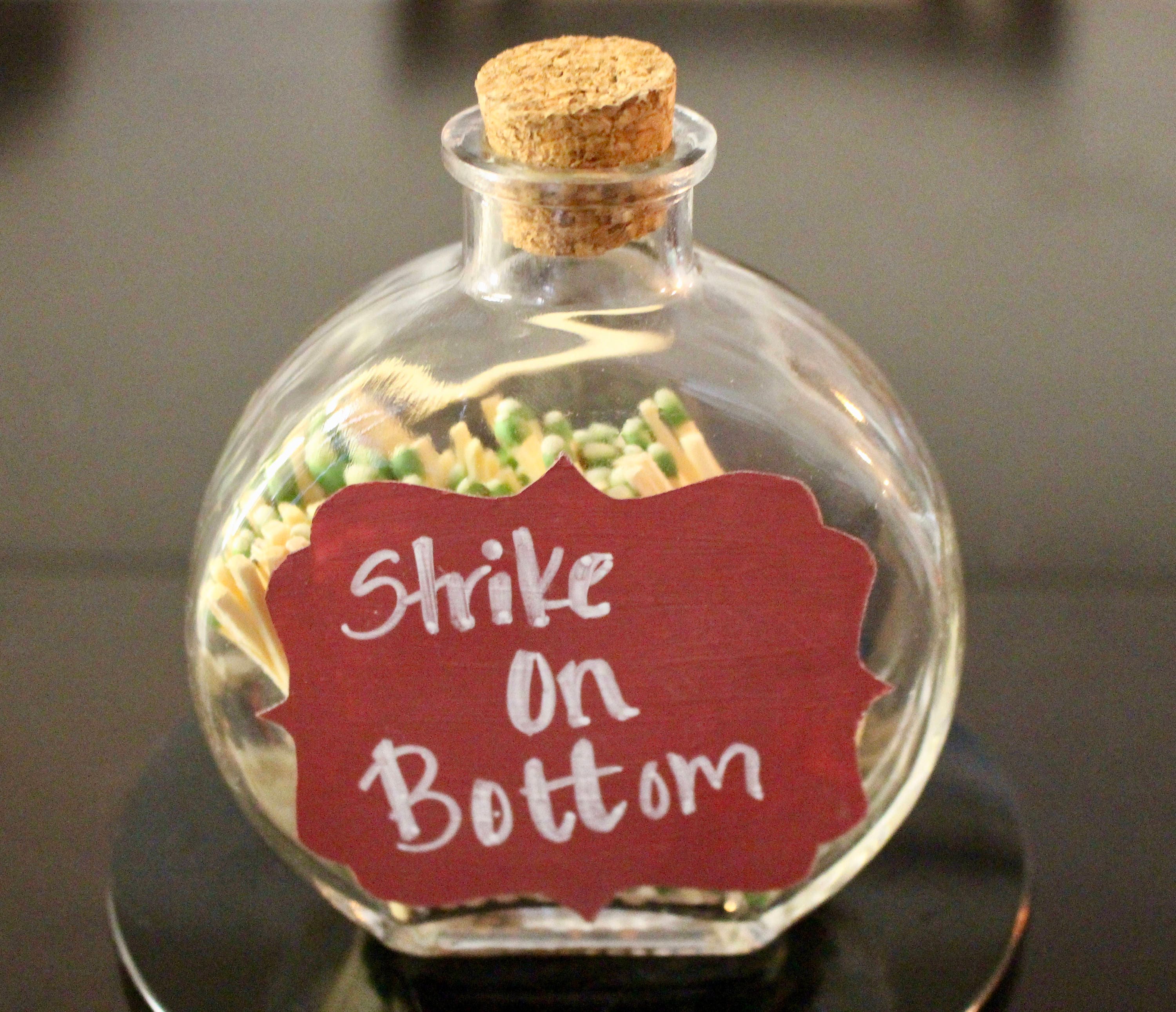 Chalkboard Label Match Jar, Matches - Etsy