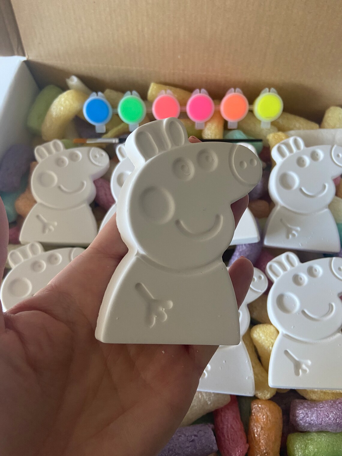 Set of 8 Peppa Pig Painting Box/peppa Pig Gift Idea/toddler Gift Idea ...