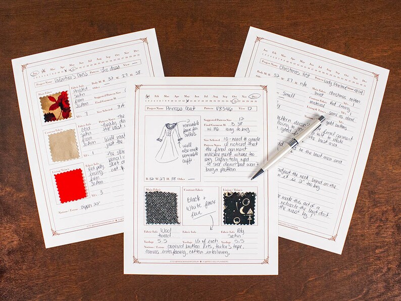 Precisely Sewing - Sewing Project Sheets - Instant PDF Downloads - 3 ...