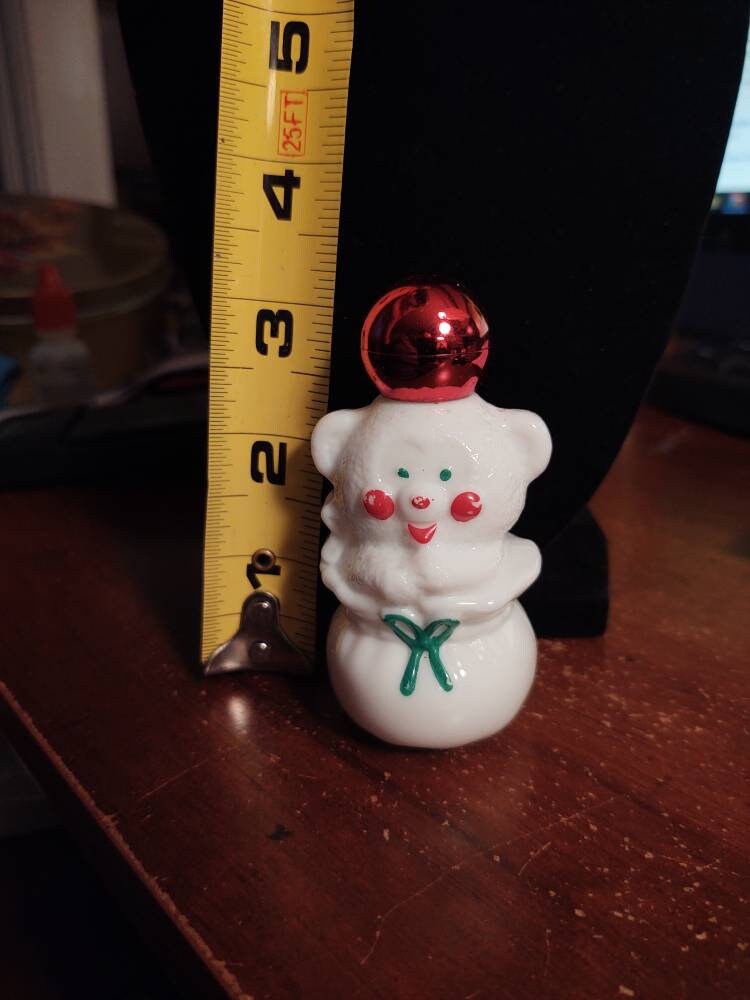 Vintage Avon Milk Glass Teddy Bear Perfume Bottle, 10-25% Left in ...