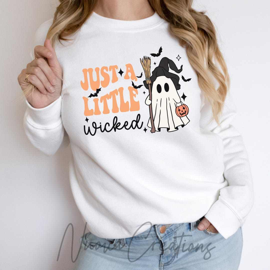 Little Wicked Ghost SVG: Halloween PNG, Cut Files (digital Download ...