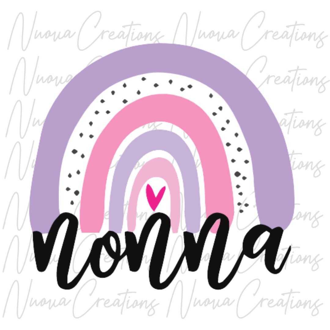 Nonna Rainbow SVG Cut File Digital Download Nonna Svg - Etsy
