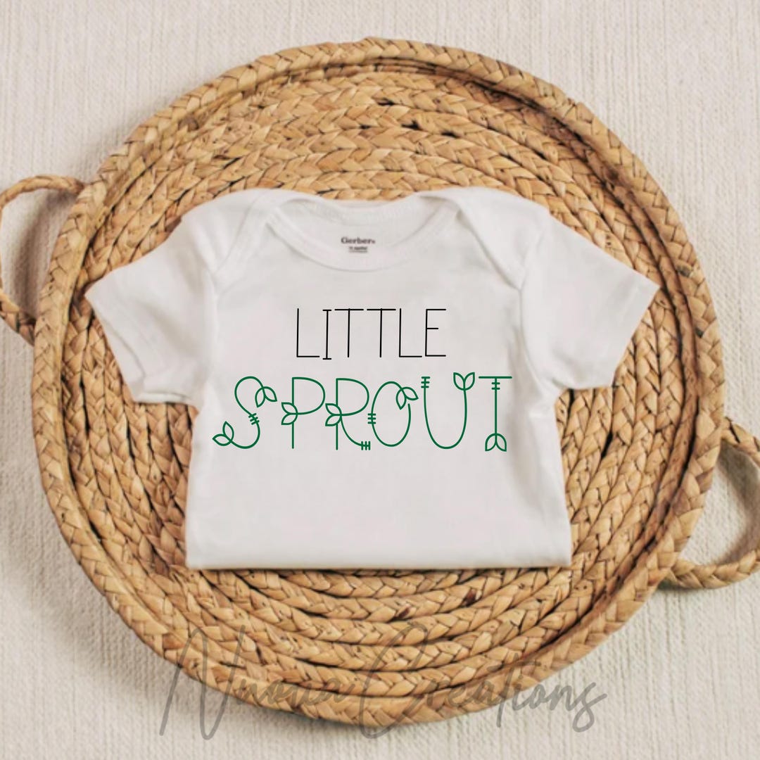 Little Sprout SVG, Digital Files, Cut Files, Baby Onesie Svg, Baby ...