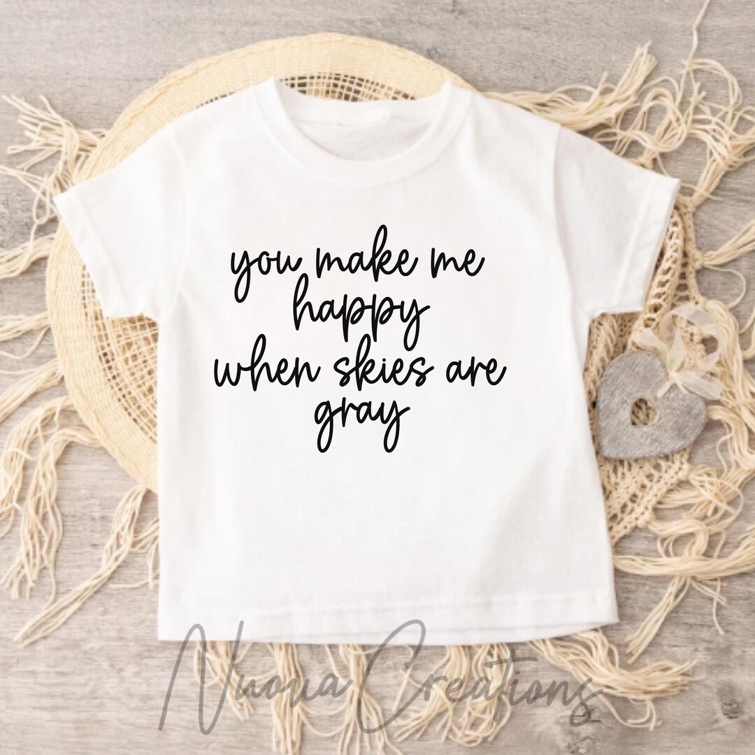 You Make Me Happy SVG - Kid Song Lyric Cut File (digital Download) - Etsy