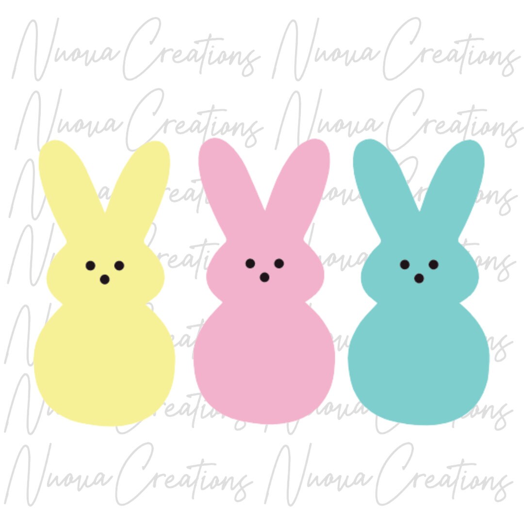 Peeps Bunny SVG Cut File: Easter Design (digital Download) - Etsy