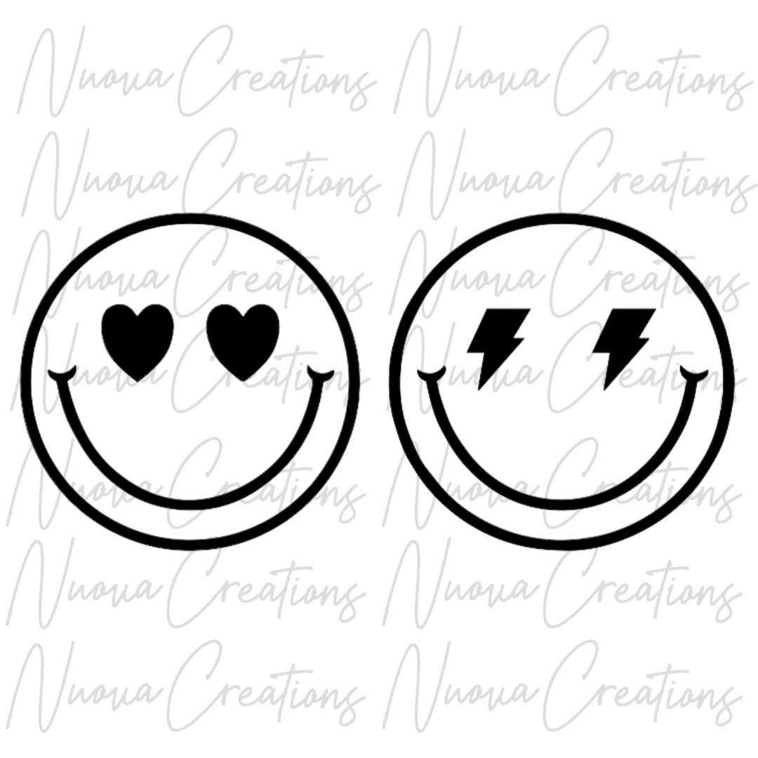 Retro Smiley Faces SVG: Trending Cut File (digital Download) - Etsy
