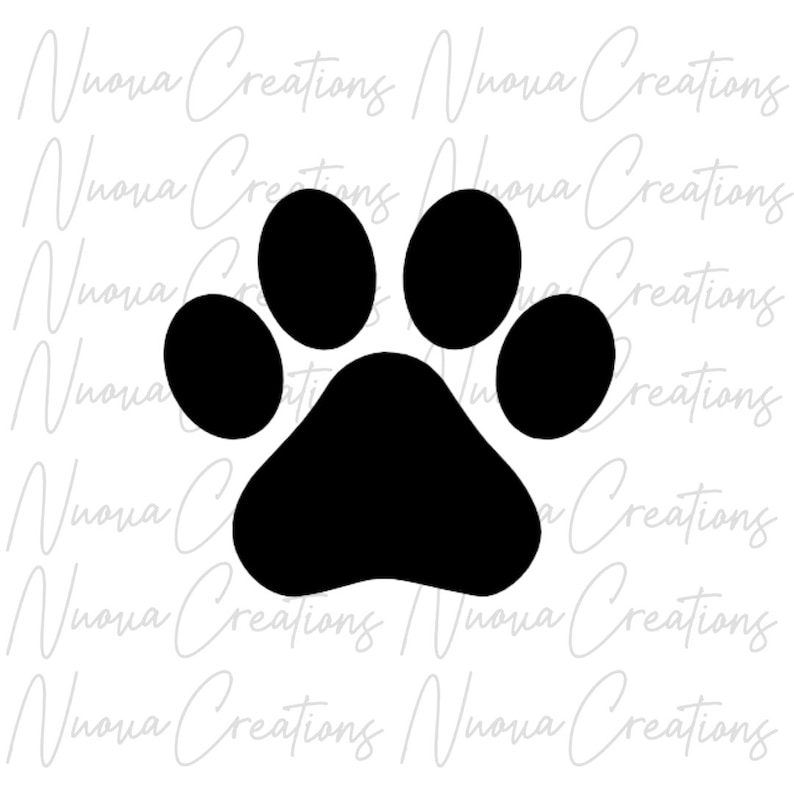 Paw Print SVG | Cut File | Digital Download | Dog Svg - Etsy