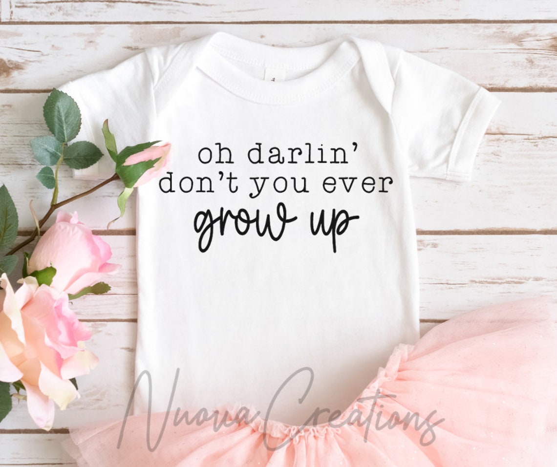 Oh Darlin' Song Lyric SVG: Baby Onesie Cut File (digital Download) - Etsy