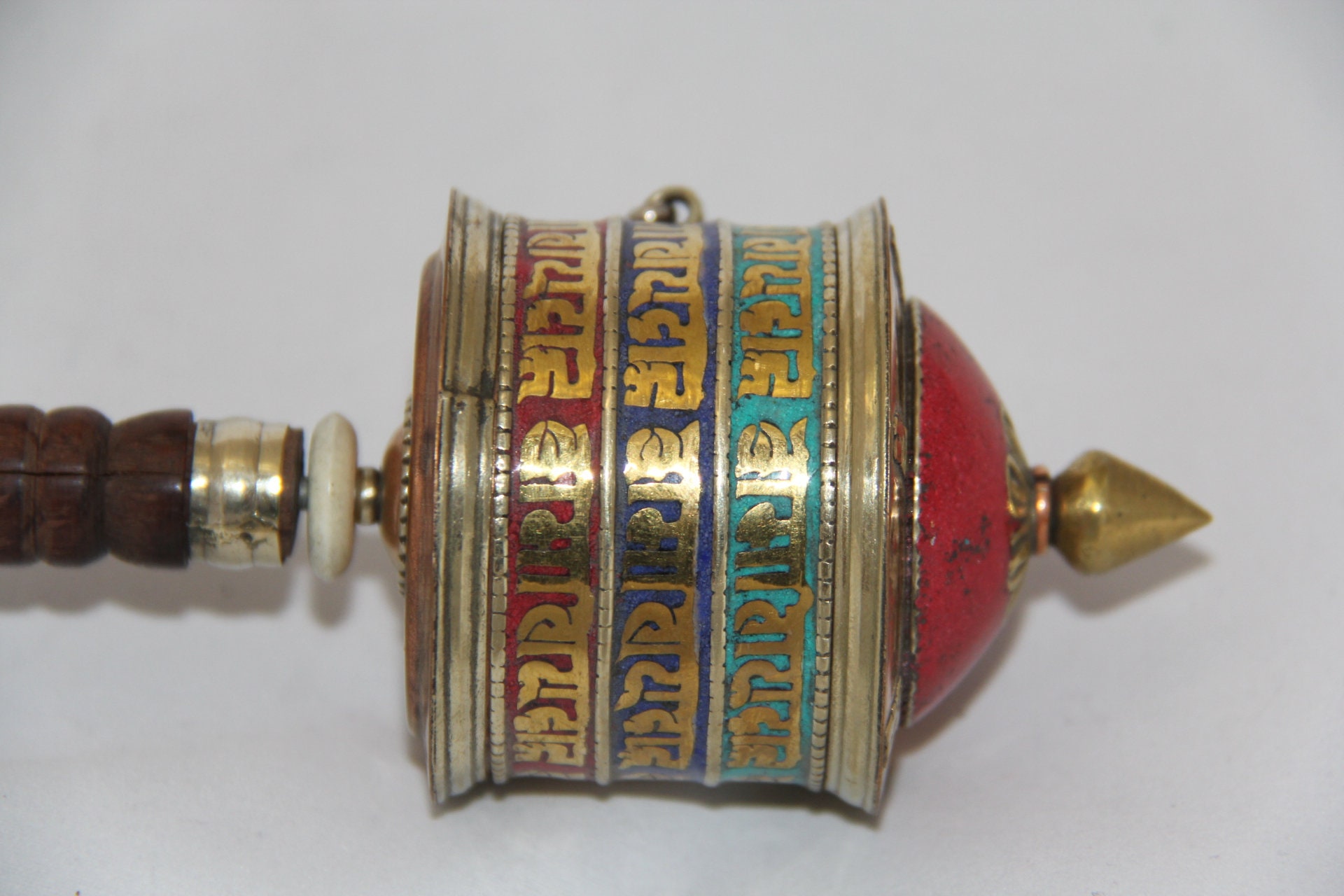 Tibetan Buddhist Handcrafted Hand Spinning Prayer Wheel - Etsy