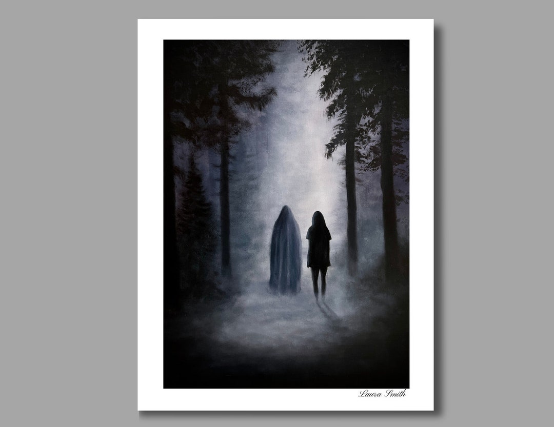 PRINT a Girl & Her Ghost 1140 - Etsy