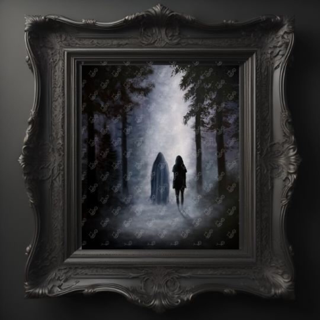 PRINT a Girl & Her Ghost 1140 - Etsy