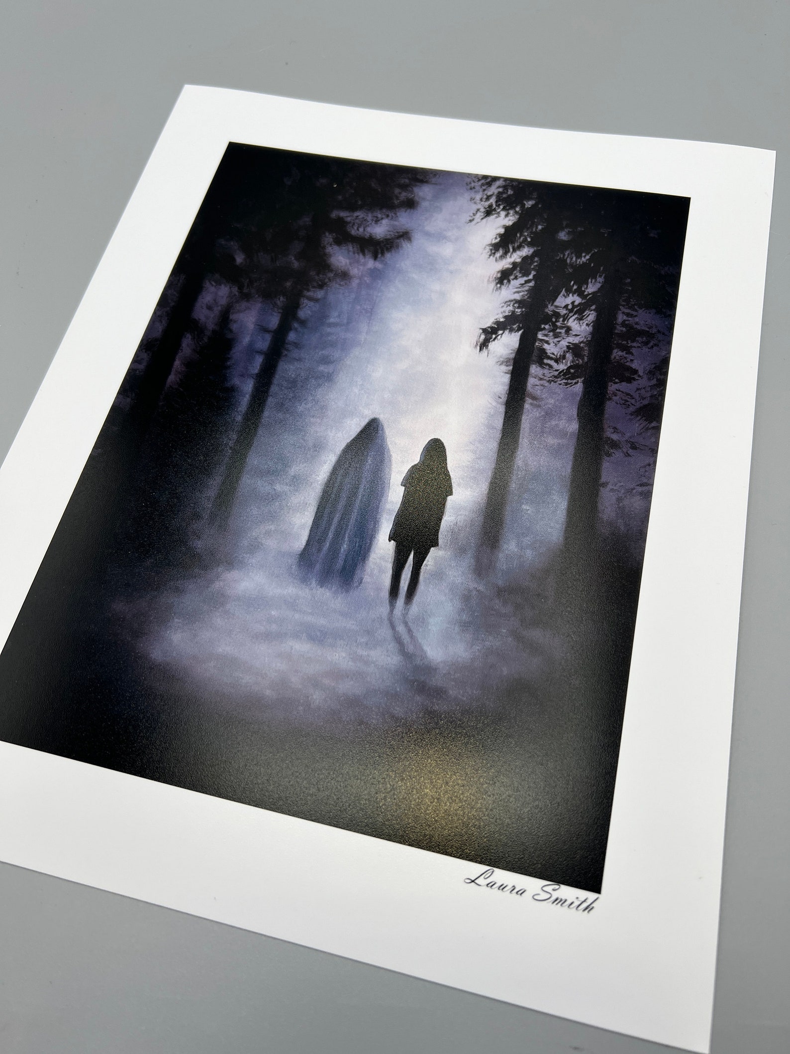 PRINT a Girl & Her Ghost 1140 - Etsy