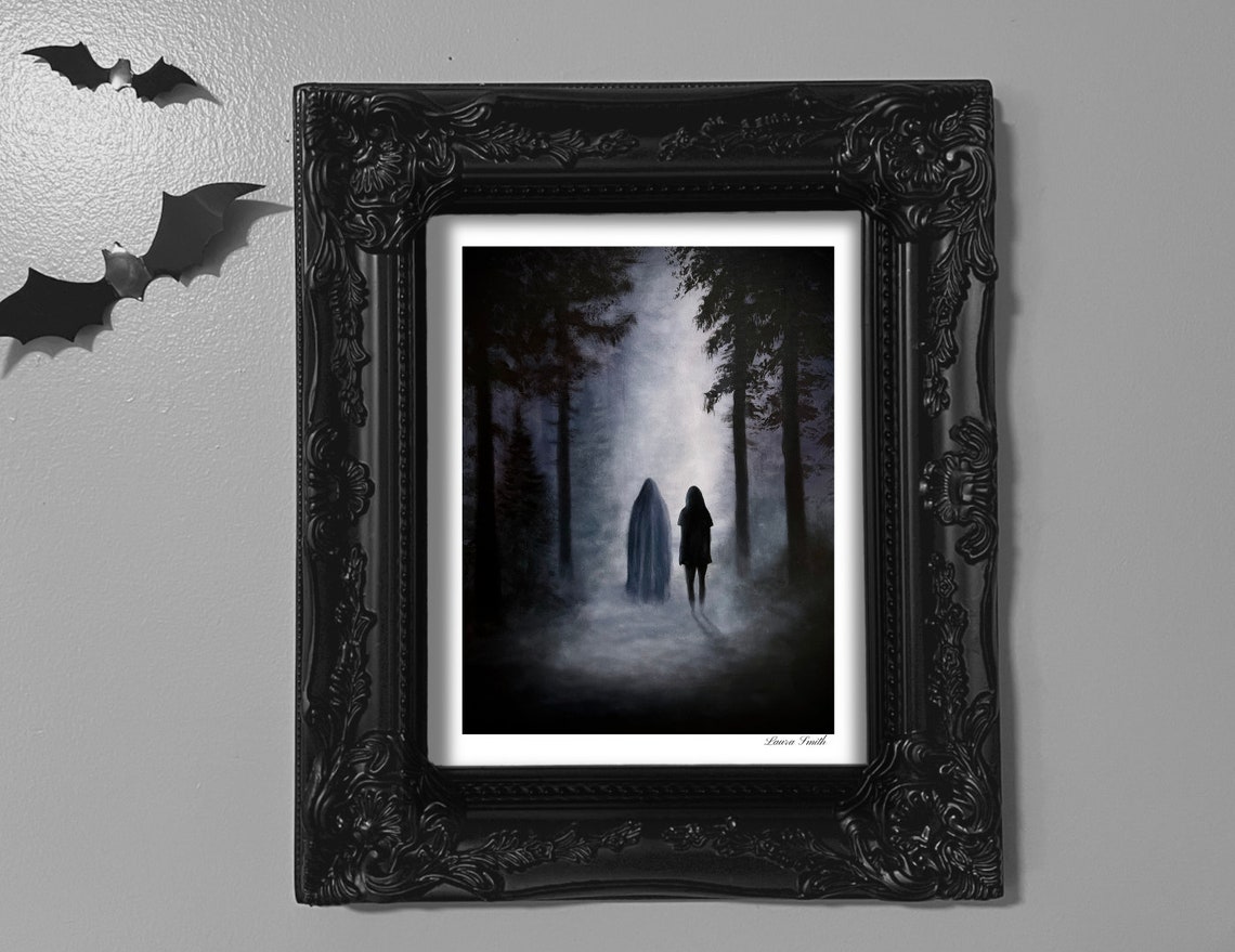 PRINT a Girl & Her Ghost 1140 - Etsy