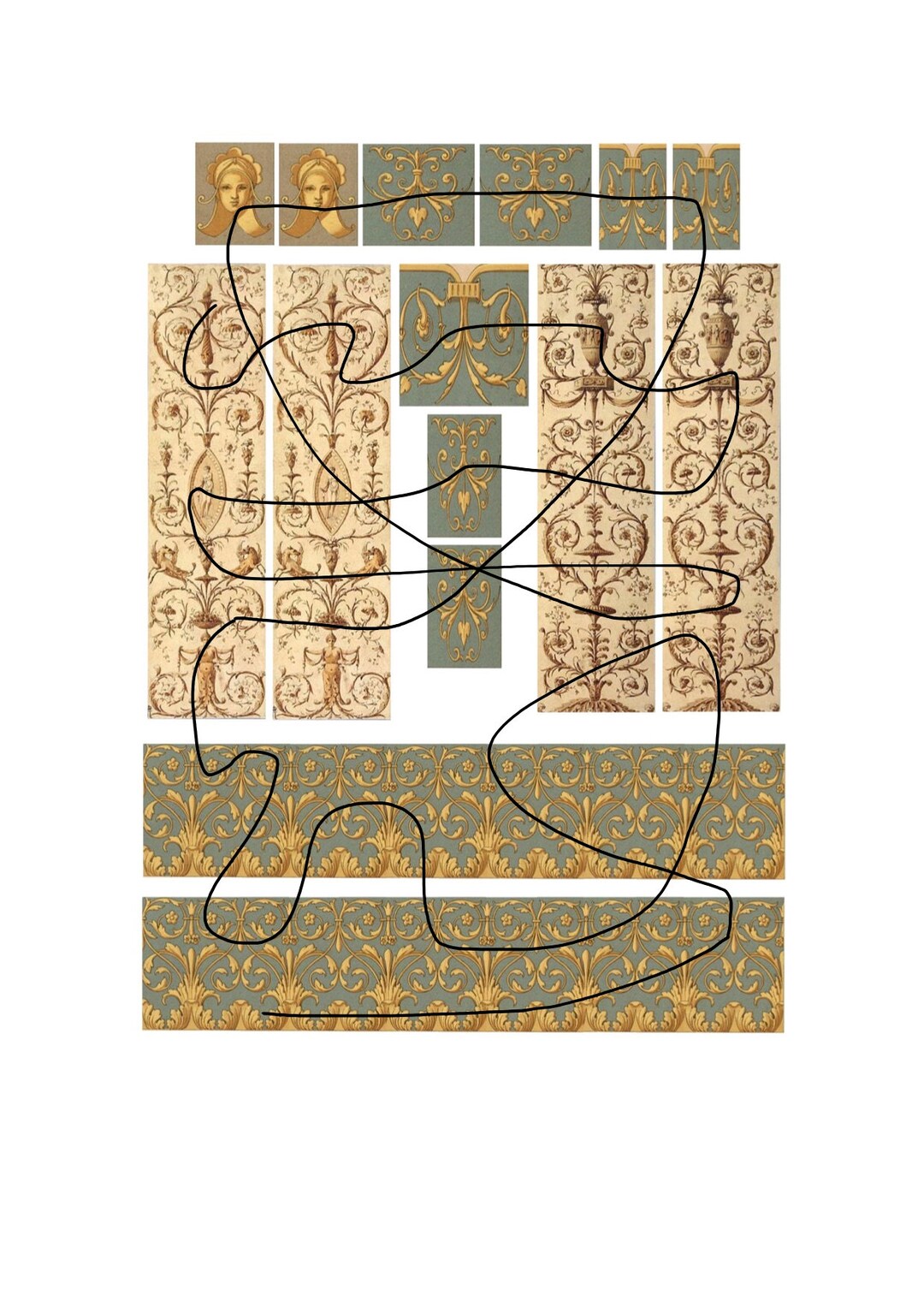 Instant Download Renaissance Wall Enhancements A4 Sheet 12th and 24th ...