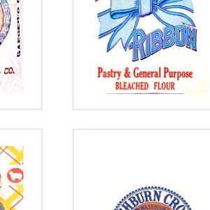 Instant Download Flour Sack Labels to Print on Fabric or Paper in 12th ...