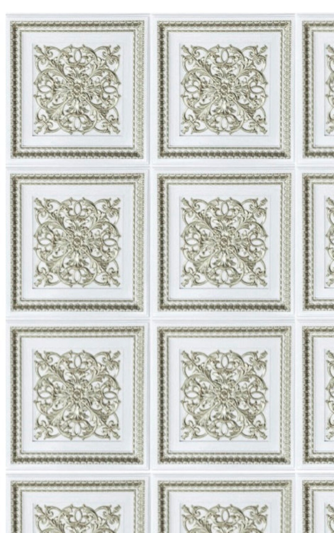Instant Download Roman Ceiling Tiles Wallpaper A4 PDF Sheet 12th Scale ...