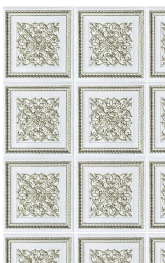 Instant Download Roman Ceiling Tiles Wallpaper A4 PDF Sheet | Etsy