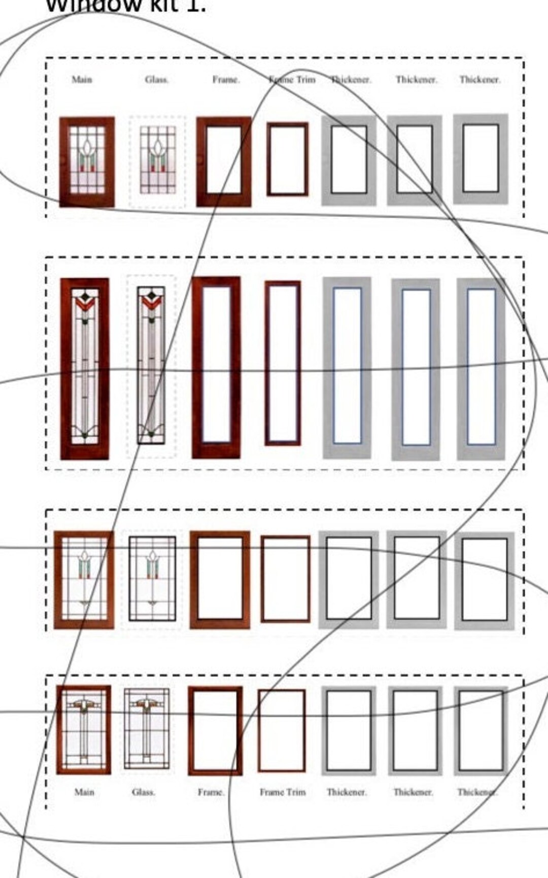 Instant Downlod 4 Victorian Full Windows, Multi Templates, Adjustable ...