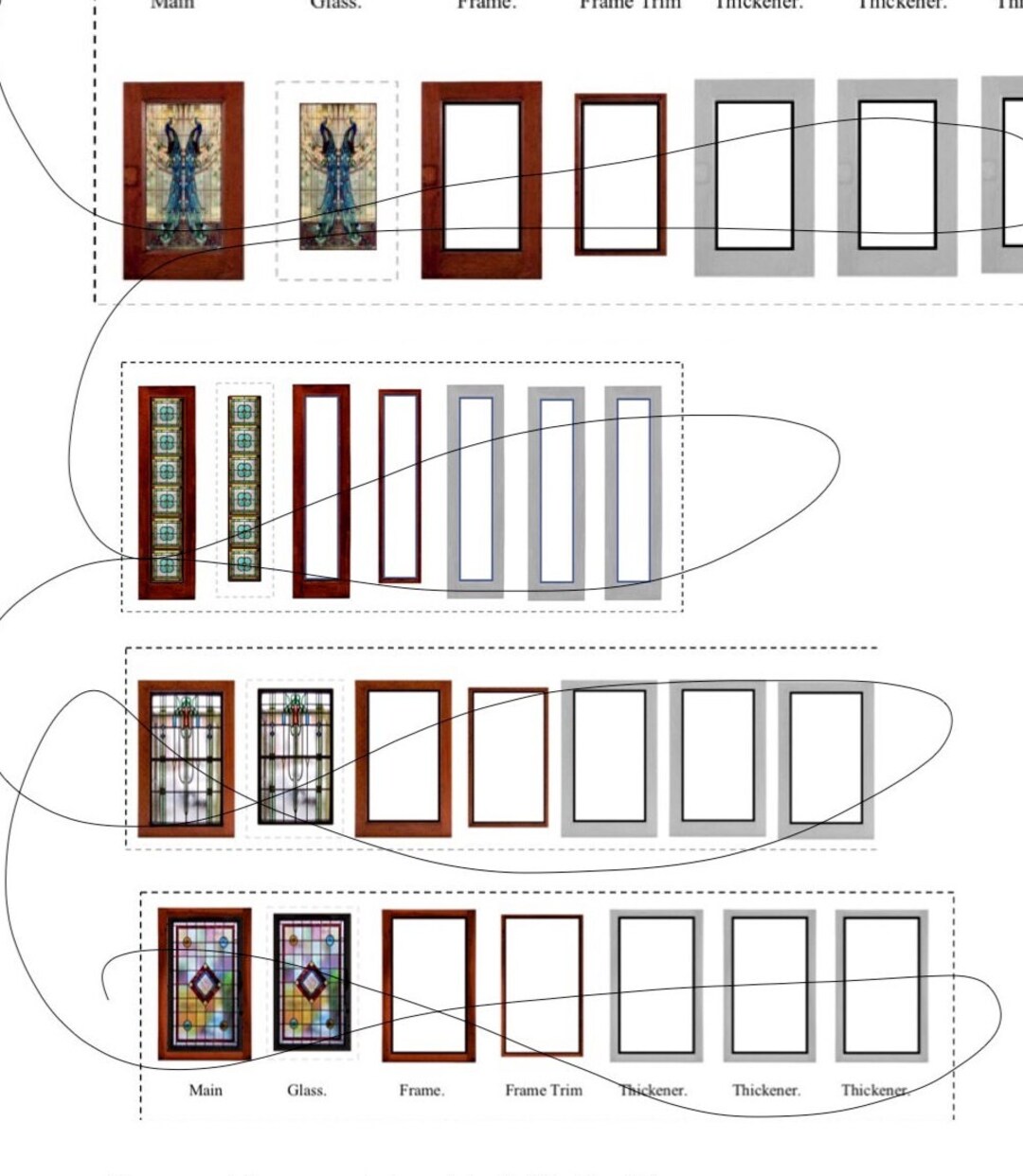 Instant Downlod 4 1940's Windows and Frames, Multi Templates ...