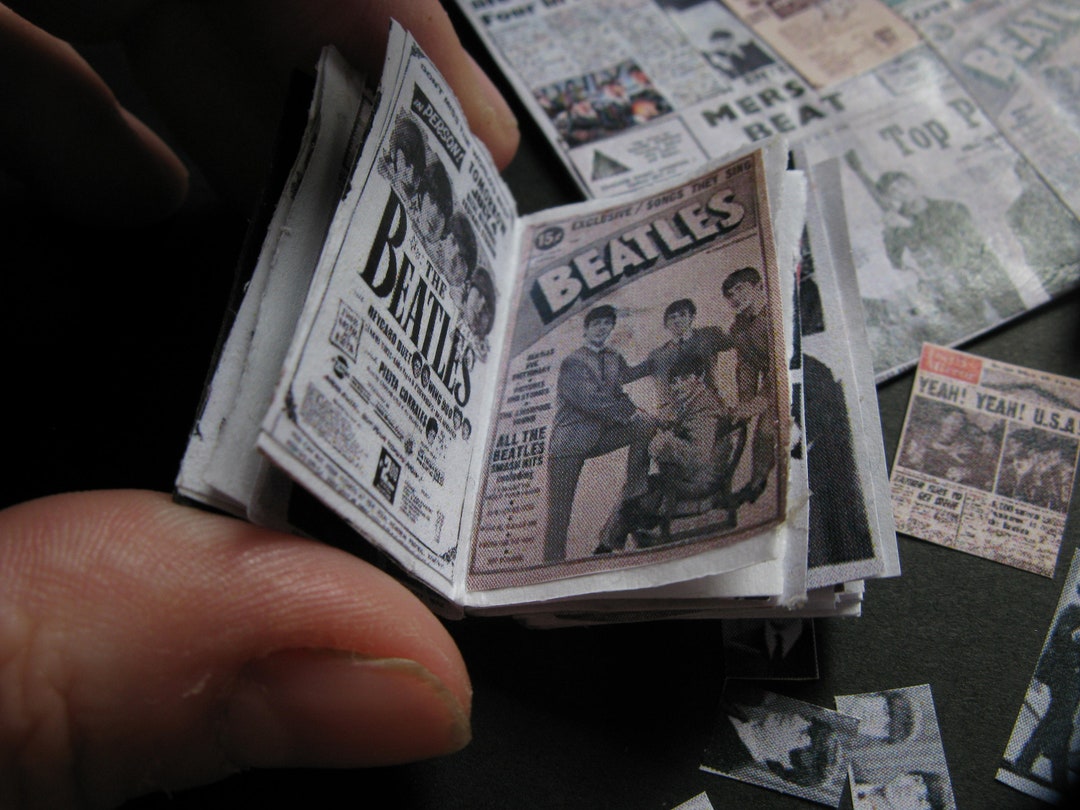Handmade 12th Scale Beatles Scrapbook, Plus Lots of Extra Original ...