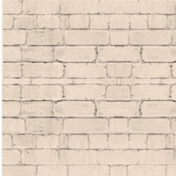 Cream Brick Wallpaper - Etsy