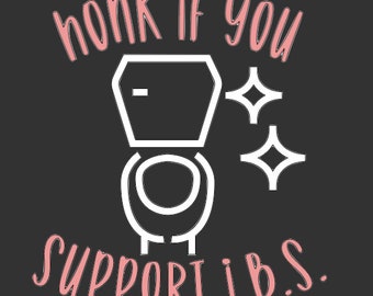 Ibs Bumper Sticker - Etsy