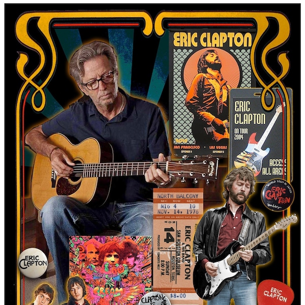 Eric Clapton Poster - Etsy