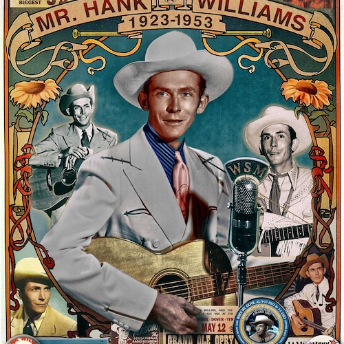 Hank 3 Hank Williams III Art Print Country Honky Tonk - Etsy