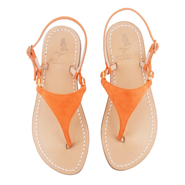 Orange Sandals - Etsy