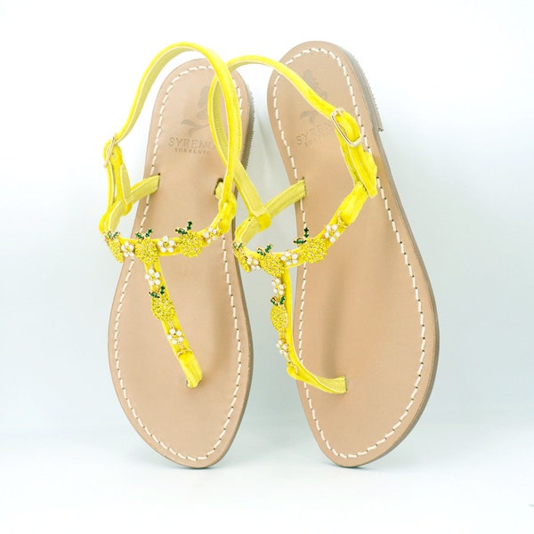 Yellow Sandals - Etsy