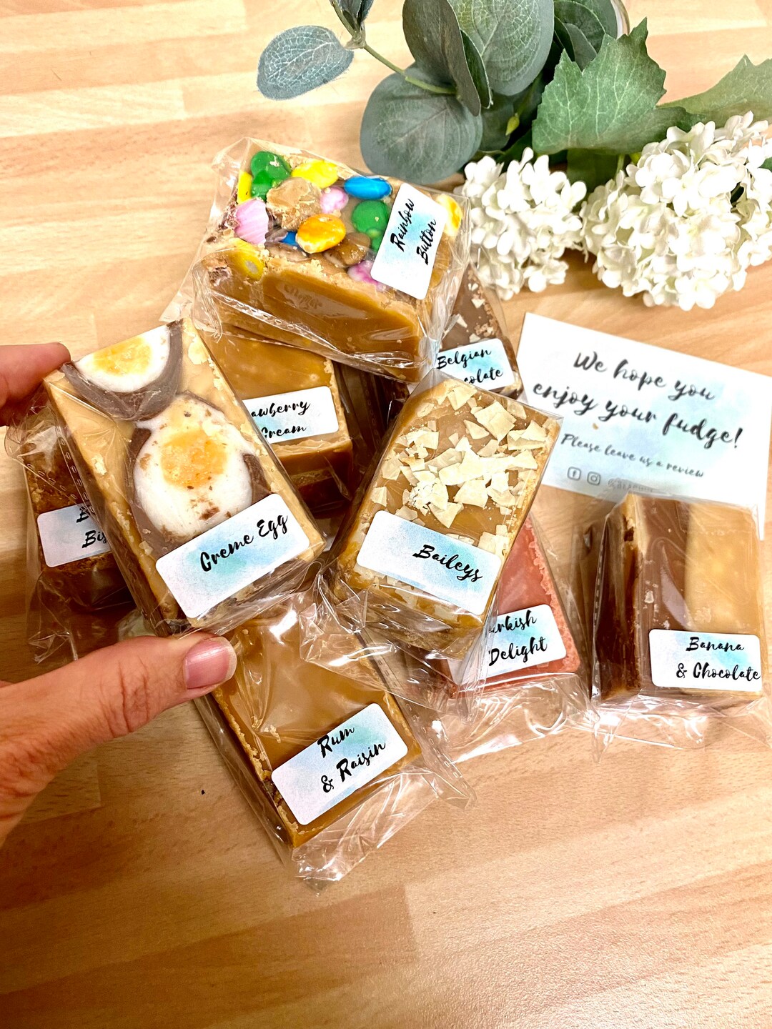 Personalised Handmade 5 Bar Fudge Gift Box, Happy Birthday, I Fudgin ...