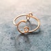 Initial Ring C Dainty Adjustable Wire Wrapped Ring Show - Etsy