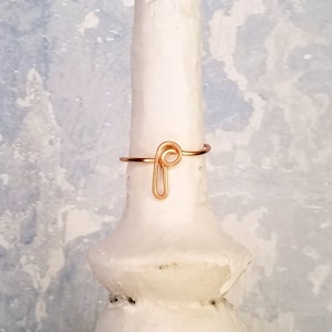 Initial Ring P Dainty Adjustable Wire Wrapped Ring Show Some Self Love ...