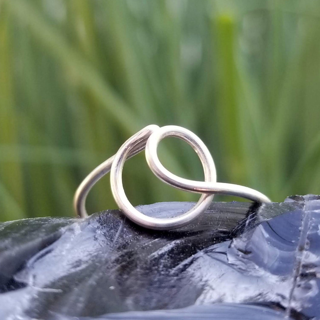Initial Ring O Dainty Adjustable Wire Wrapped Ring Show Some Self Love ...