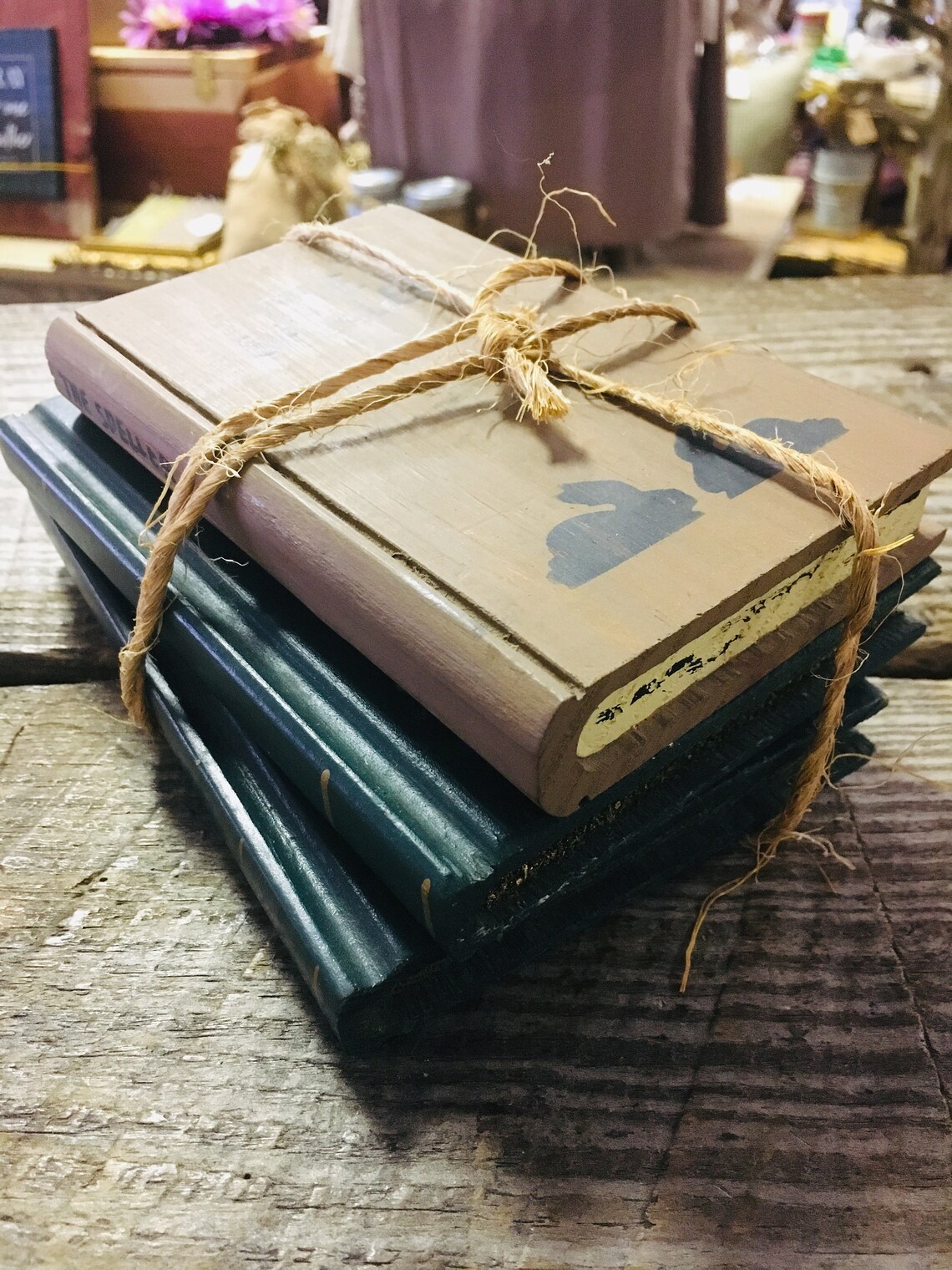 Wooden Books - Etsy