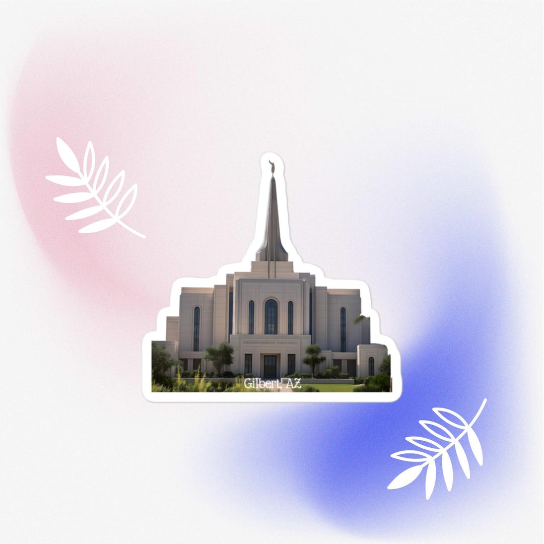LDS Temple Sticker | Waterproof Vinyl Stickers | Missionary Gifts ...
