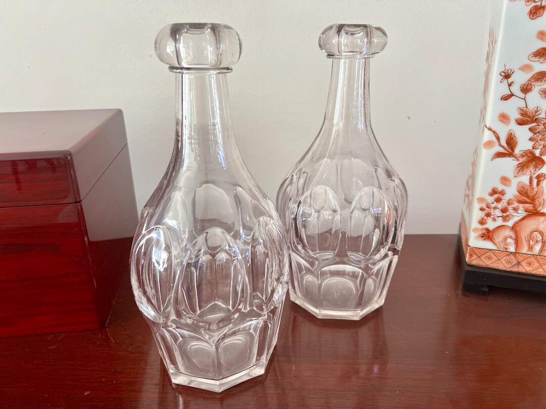Pair of Antique Mid 1800s EAPG Back Bar Bottles Ashburton - Etsy