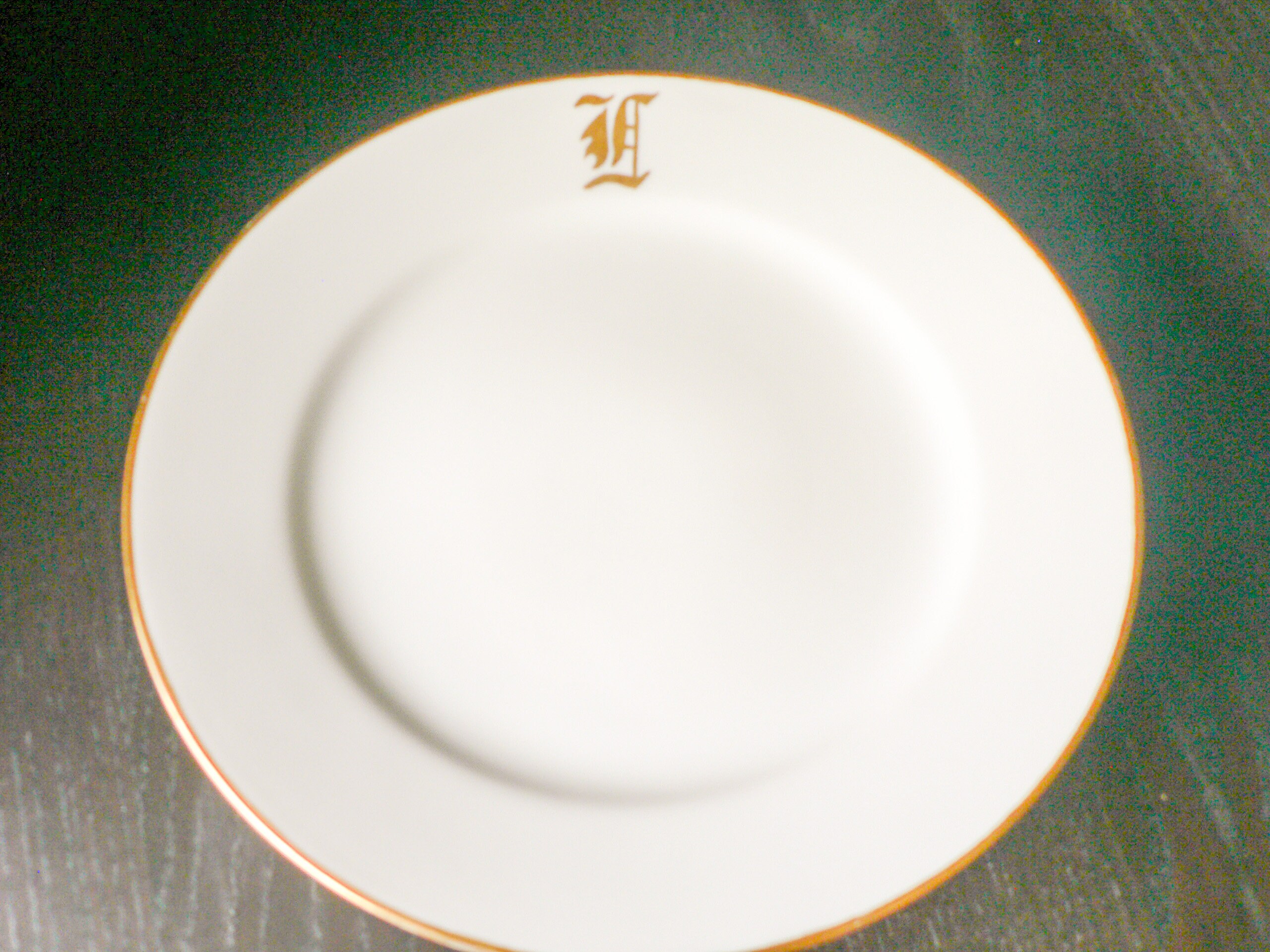 Six Antique Nippon White & Gold Monogrammed Plates Home & Living Dining ...