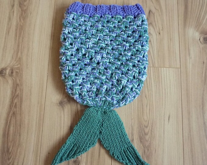 Mermaid Tail Cocoon Knitting Pattern Charming Newborn Photo Prop PDF Number 115 INSTANT DOWNLOAD ...