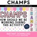 CHAMPS Posters | Behavior Management | Classroom Expectations ...