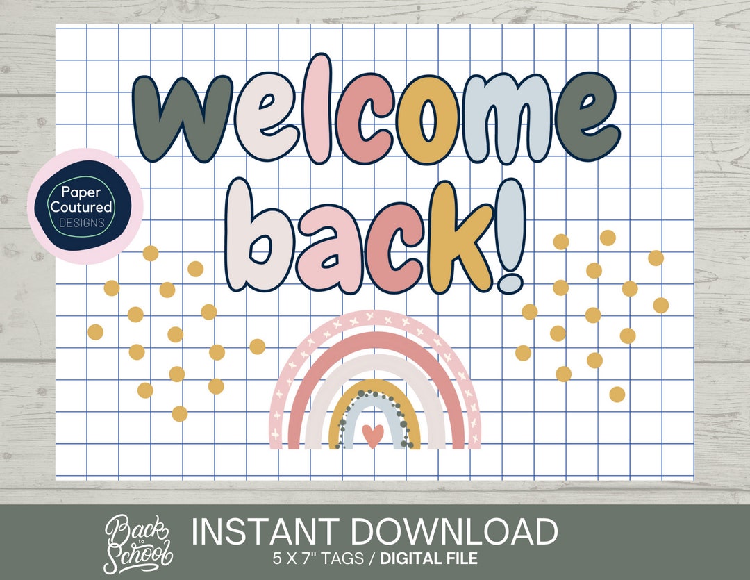 Welcome Back Card - Etsy