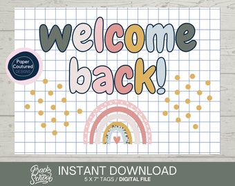 Welcome Back Card - Etsy