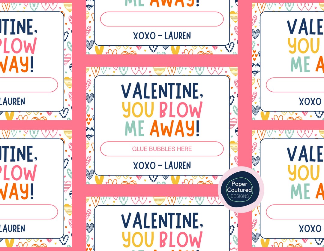 Customized, Printable Valentine Card, Classroom Valentine's Card, You ...
